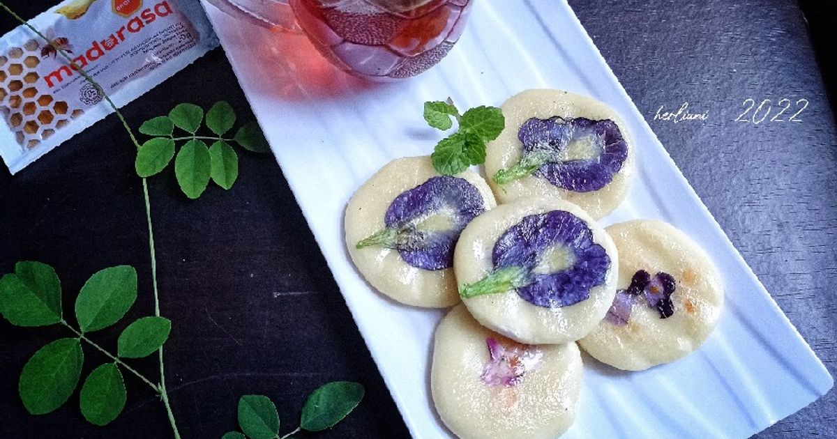 Resep Hwajeon (Sweet Flower Rice Cake) oleh Herliani - Cookpad