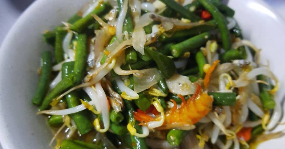 Resep Tumisan Simpel kacang Panjang Toge Ikan Teri Jengki oleh Lutfa ...
