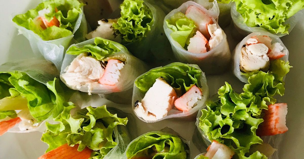 Easy Salad Rolls From Leftovers In The Fridge Recipe by Giff Sc