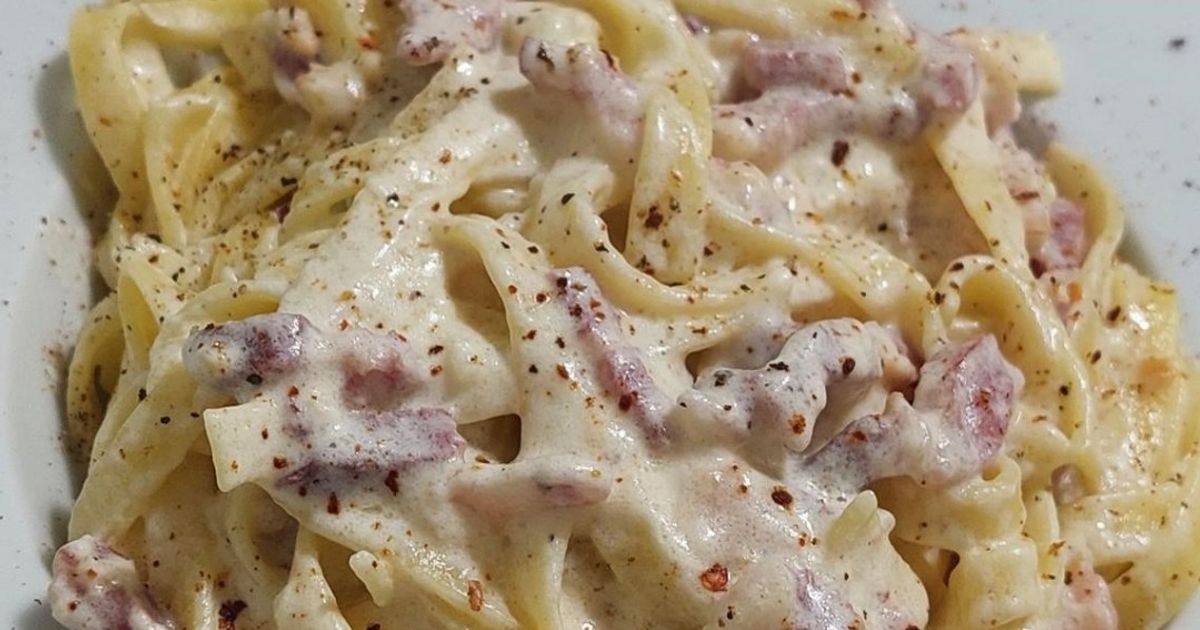 Paste Cu Sos Alb (Carbonara) Mai Simple, rețetă de Angi Andrei - Rețete ...