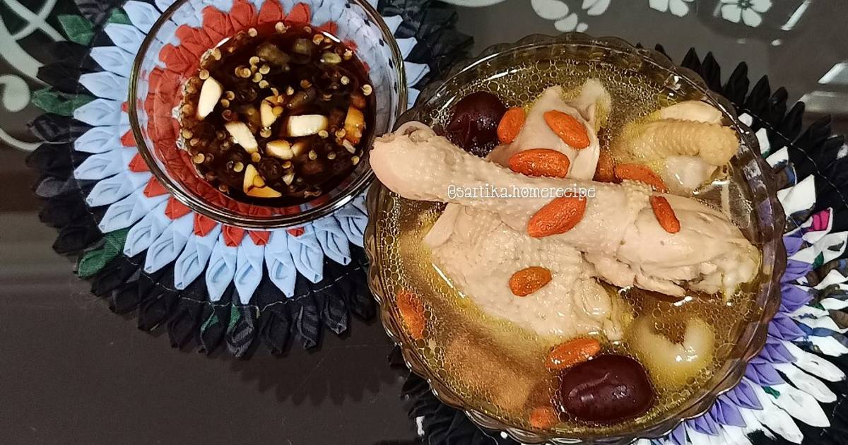 Resep Tim Ayam Obat (Chinese Herbal Chicken Soup) ala me 🥰 oleh Sartika ...