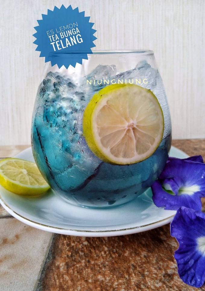 Resep Es Lemon Tea Bunga Telang oleh Niung Niung - Cookpad