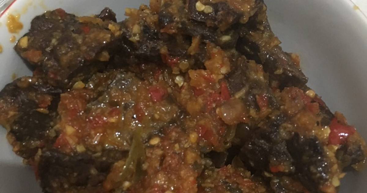 Resep Paru/sengkel balado (tidak pedas) oleh Jovita Adeline - Cookpad