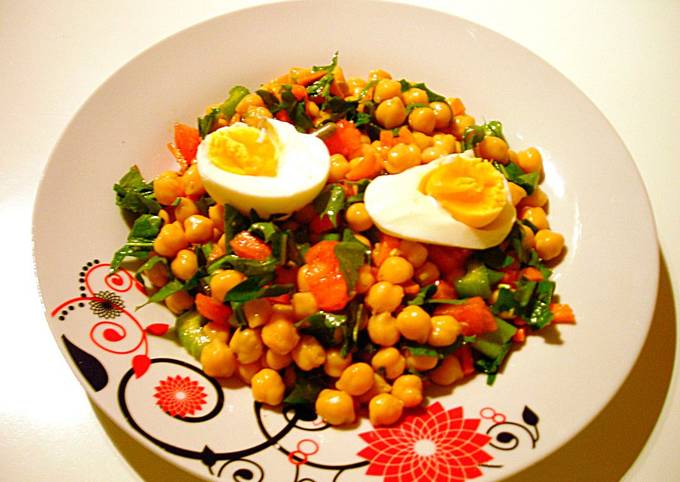 Garbanzos con verdura y huevo - tupper Receta de "cocinar con jorgette ...