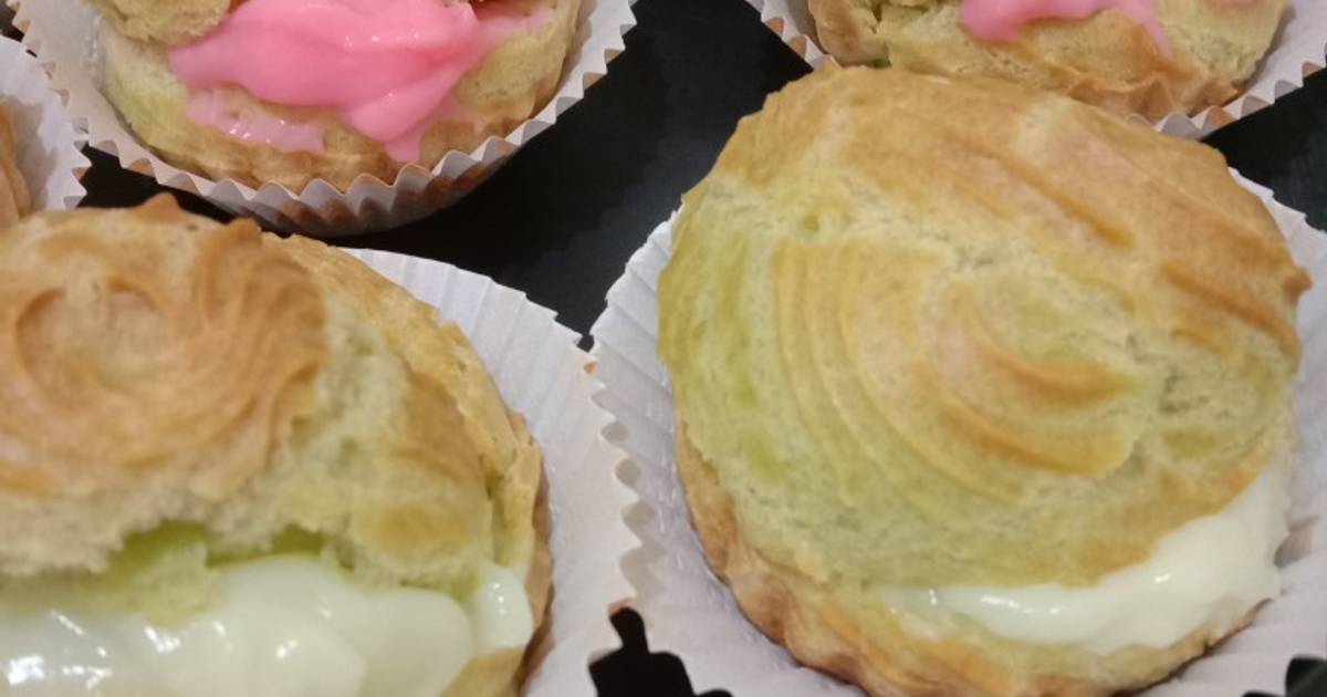 Resep Sus pandan vla instan oleh Nourma Julita - Cookpad