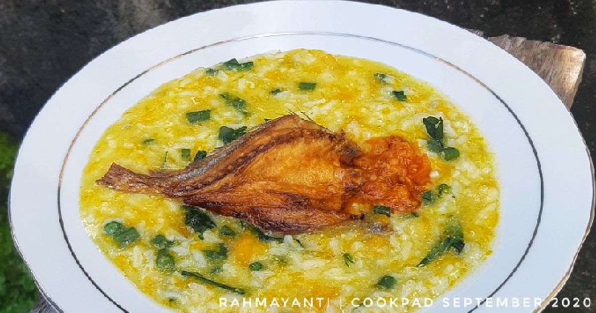 Resep Bubur Kuning Labu Telur oleh Rahma - Cookpad