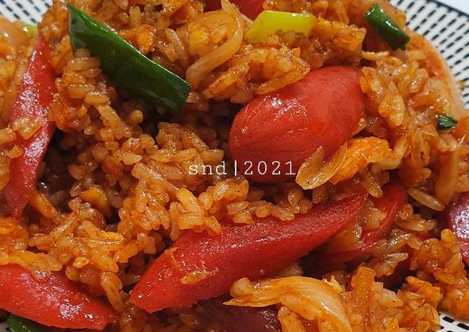 Resep Korean Fried Rice with Toppoki Sauce ala Reddog 🇰🇷 oleh Shafa ...