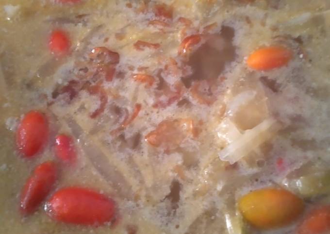 Resep Sayur Pepaya Muda Kulit Melinjo oleh LulusW - Cookpad