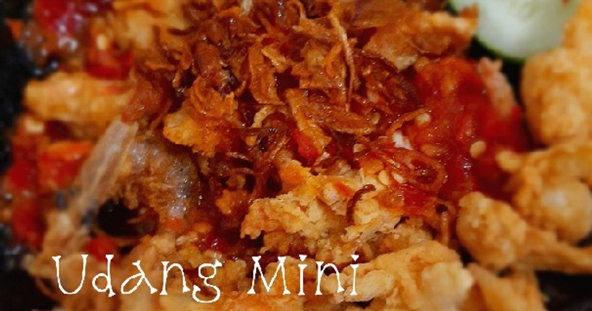 Resep Udang Mini Geprek Sambal Mentah (Dijamin Nagih 😍) oleh Krisanti ...