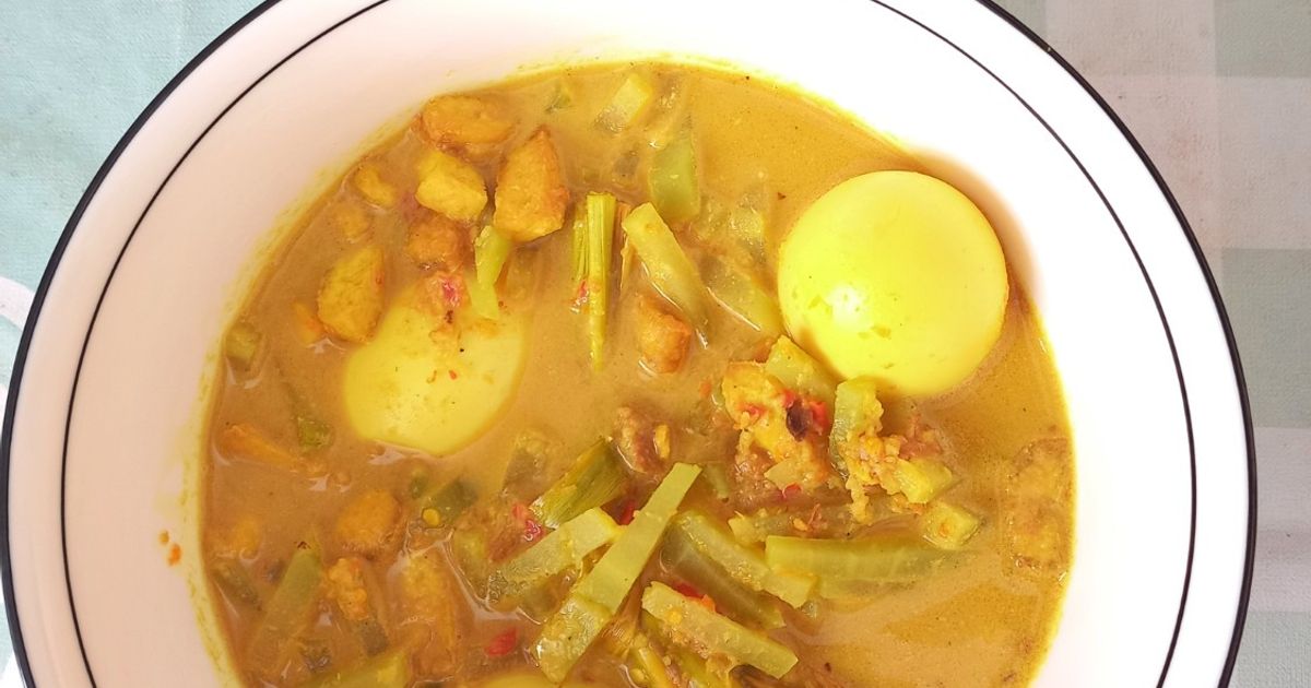 Resep lodeh labu telor rumahan enak dan mudah - Cookpad