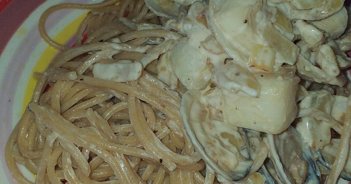 Espaguetis con sepia y almejas Receta de solo - Cookpad