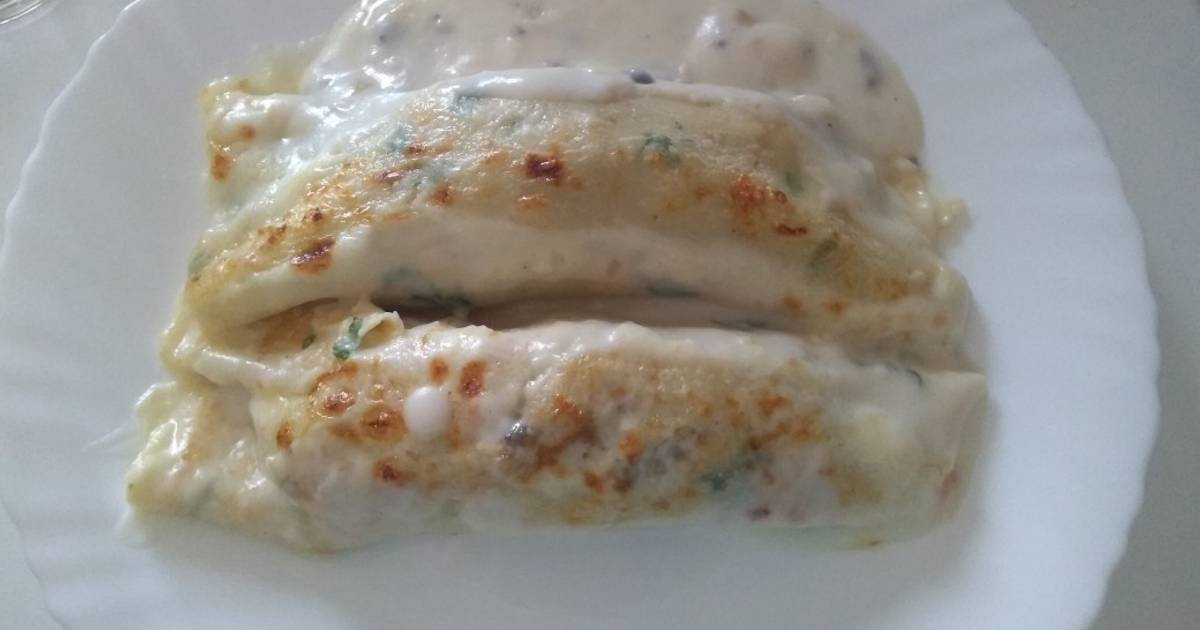 Crepes de bechamel - 20 recetas caseras- Cookpad