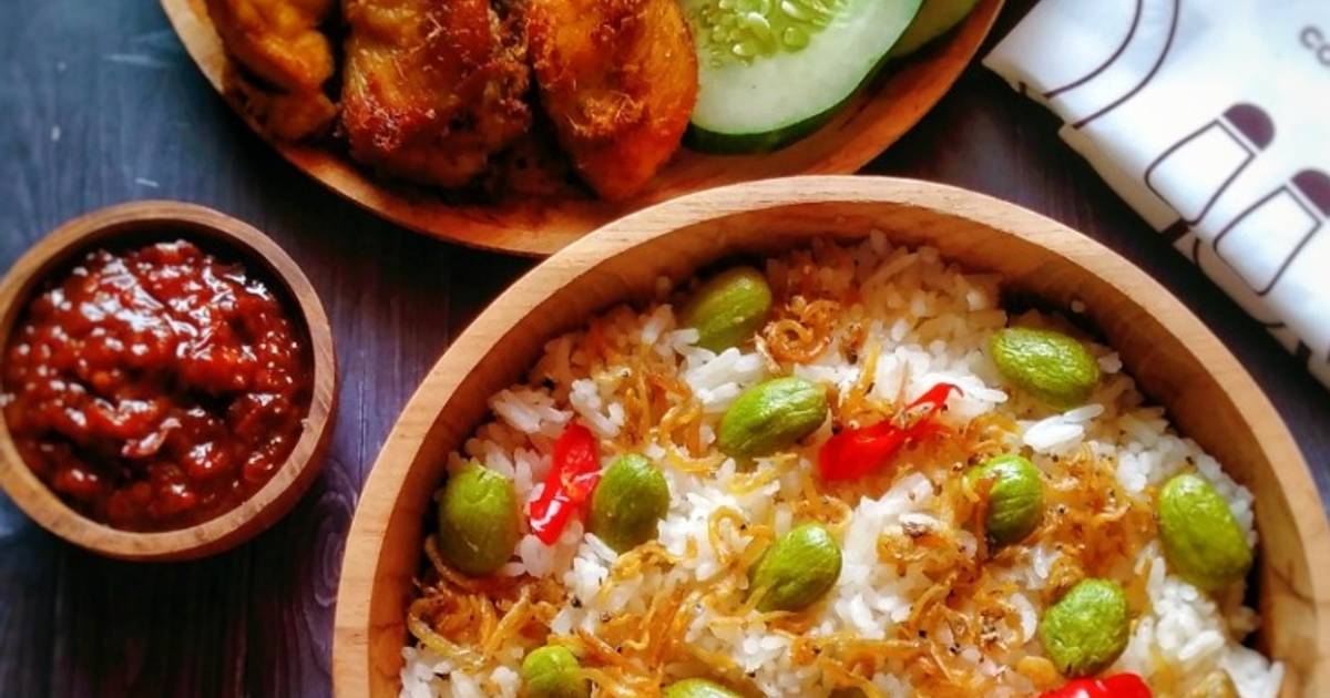 Resep Nasi Liwet Teri Pete Rice Cooker oleh Itha Subekti - Cookpad