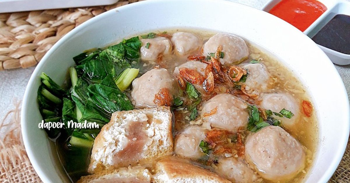 Resep Bakso Pentol Resep Ala Pedagang Keliling oleh Dapoer MADAM ...