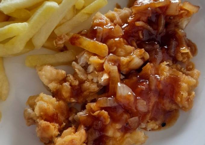 Resep Crispy chicken steak sederhana oleh Taslia Rahma - Cookpad