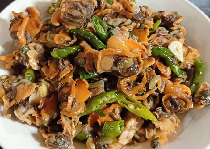Resep Tumis kerang cabe ijo oleh Reni - Cookpad