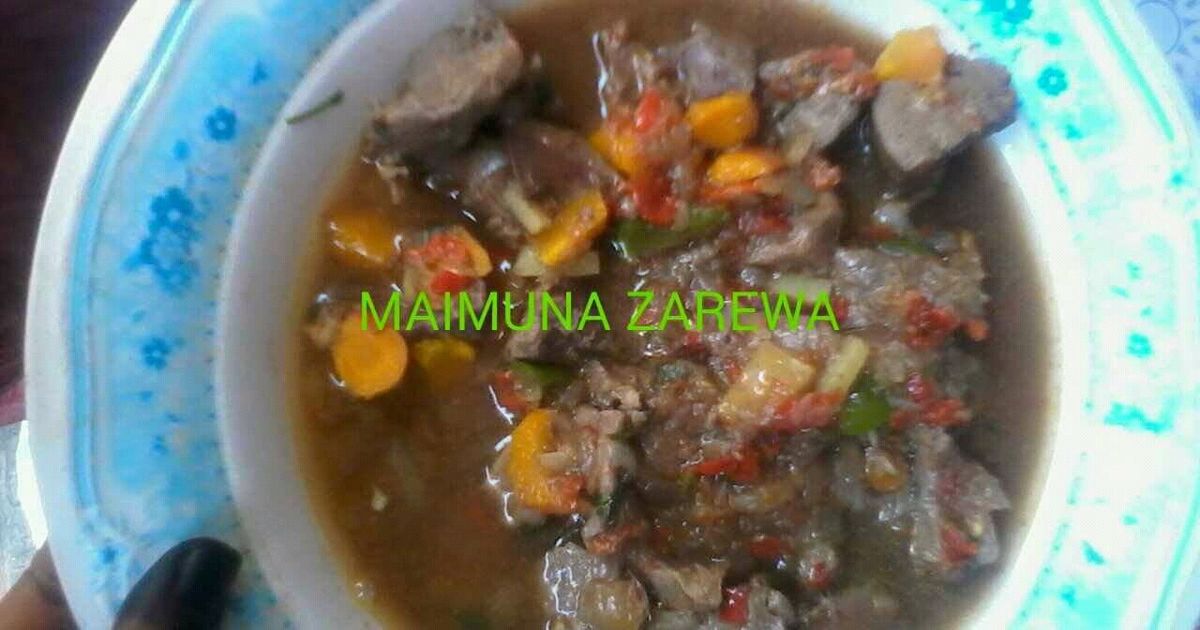 Liver Kidney And Heart Pepper Soup Recipe by Maimuna Zarewa - Cookpad