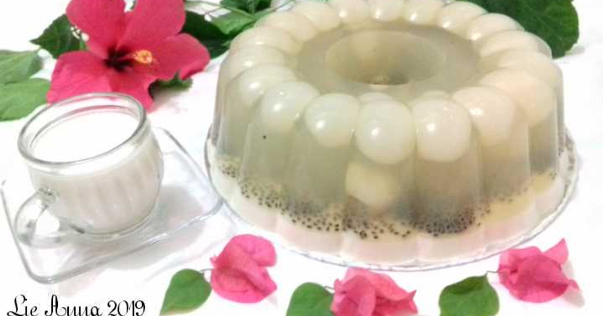 Resep Pudding Longan Selasih Susu oleh 李安娜💖 - Cookpad