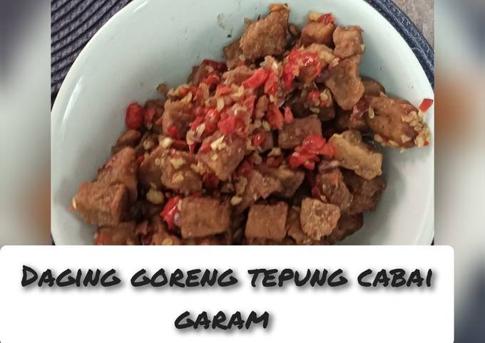 Resep Daging goreng tepung cabai garam oleh aisidin danuartha - Cookpad