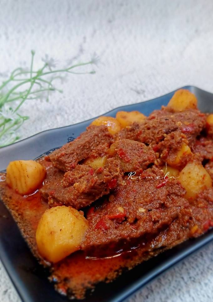 Resep Rendang Daging Dan Kentang Minangkabau oleh Rika Meila Puspita ...