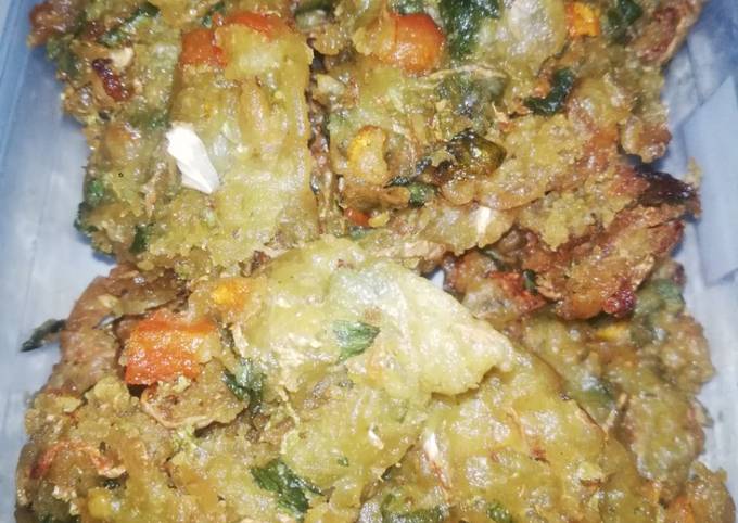 Resep Bakwan Sayur (Wortel, Kubis, Daun Bawang, Irisan cabe, Bawang ...