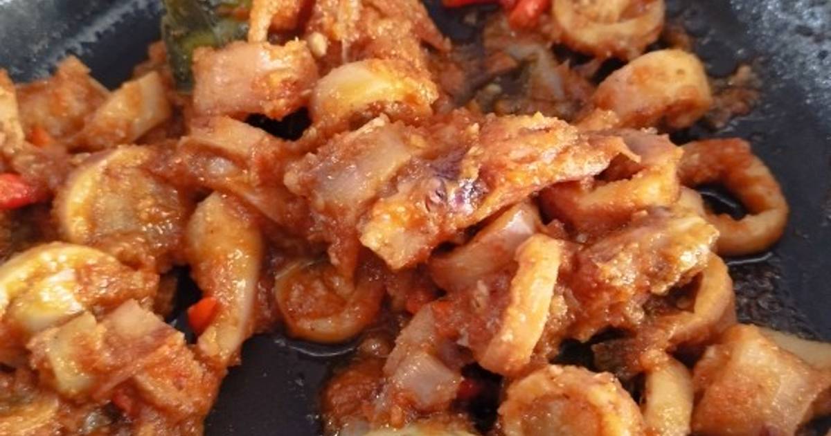 Resep Sambal cumi simpel oleh Nastitintan - Cookpad