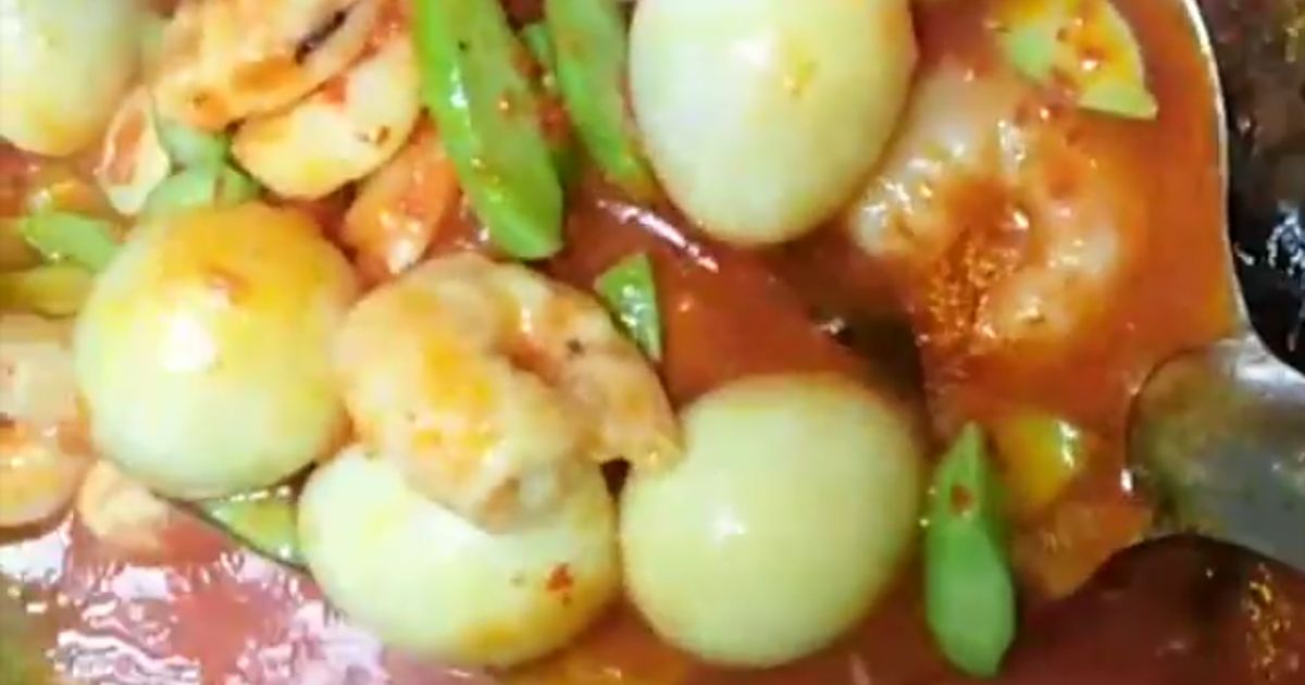 Resep Udang Telur Puyuh Balado oleh Desi Hardianti - Cookpad