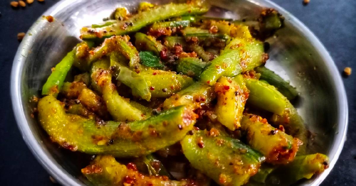 Galka no sambharo sponge gourd vegetable Recipe by spicequeen - Cookpad