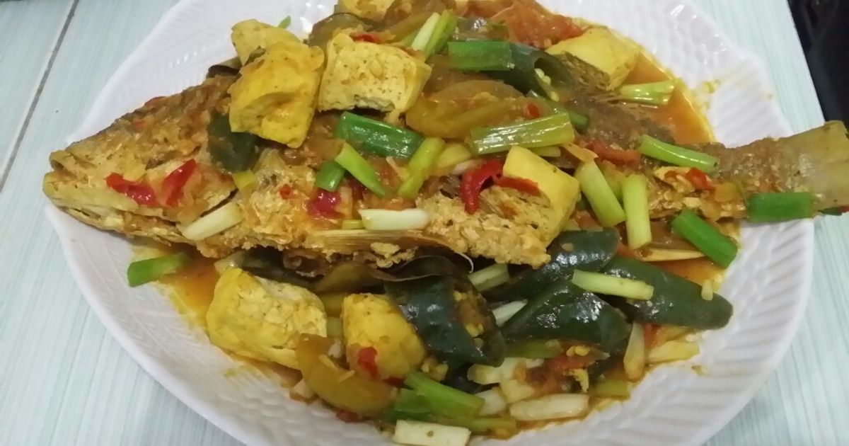 Resep Kakap Putih Bumbu Kuning Sm Tahu oleh Ummi Pandu Al-Sundawie ...