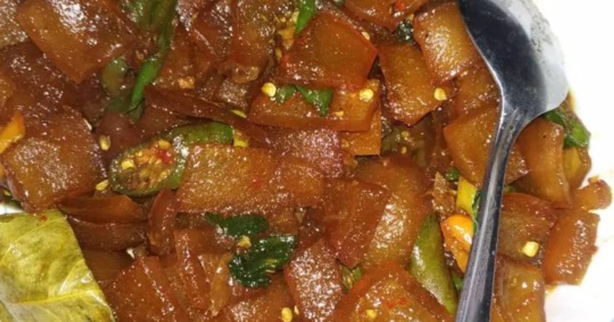 Resep OSENG KULIT SAPI (TIPIS) CECEK oleh Dw_aw - Cookpad