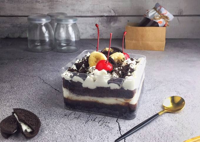 Resep Dessert Box : Brokus Kulit Pisang Oreo oleh Hesti Hauraa Yusuf ...