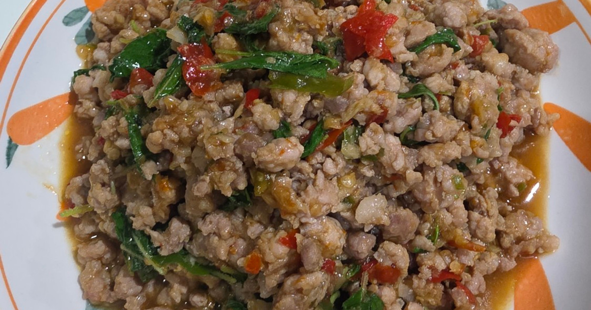 สูตร ผัดกระเพราหมูสับ โดย Winita Plongthong - Cookpad