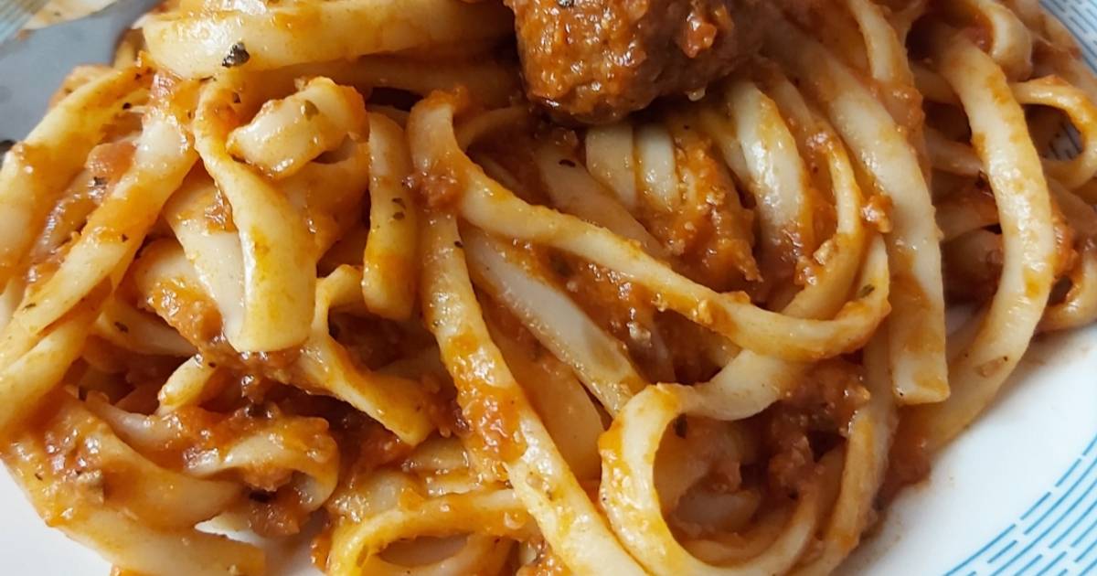 Tallarines con salsa - 1,205 recetas caseras- Cookpad