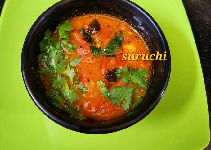 Easy Tomato Rasam for Lunch (Kerala Style) Recipe by Suruchi (Dr. Ruchi ...