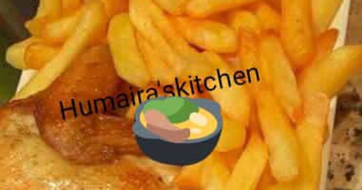 Chicken and chips Recipe by Humaira Adam - Cookpad