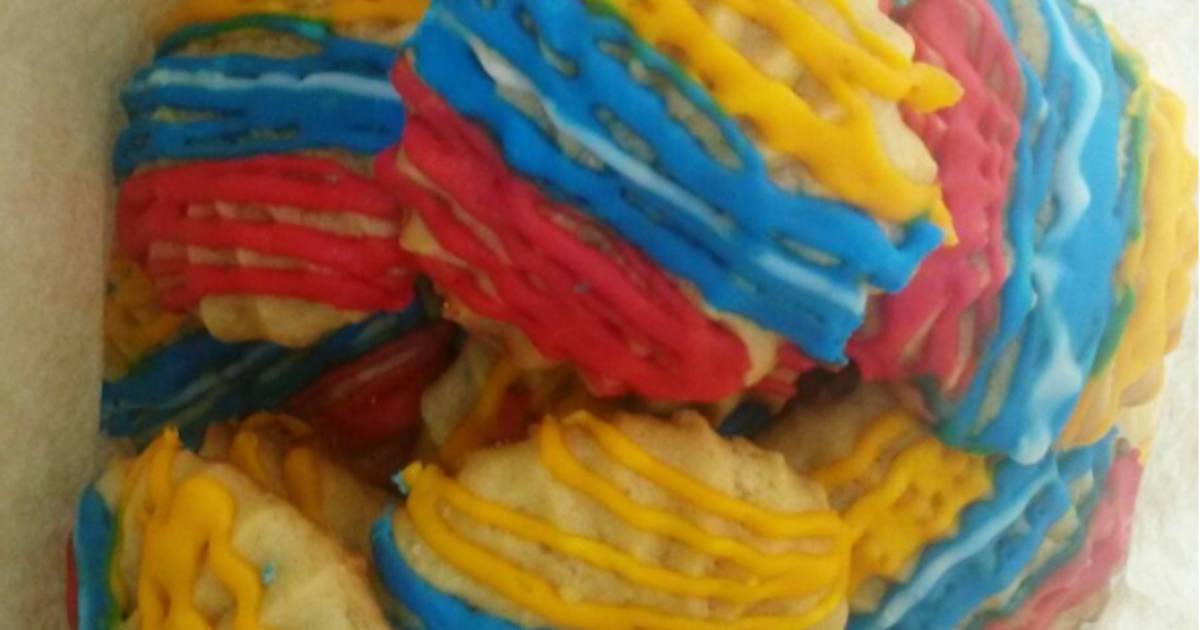 Galletas de pasta seca con glaseado Tricolor🇻🇪 Receta de Gabriela ...