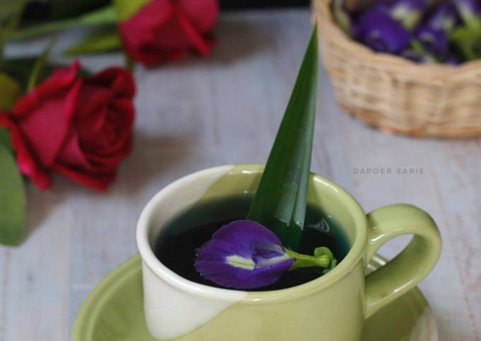 Resep Teh Telang Pandan oleh Dapoer Sarie - Cookpad
