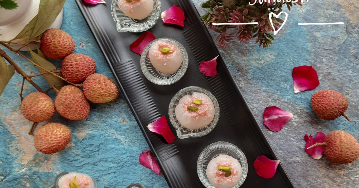 Stuffed Litchi Sandesh Recipe by Deepa Rupani - Cookpad