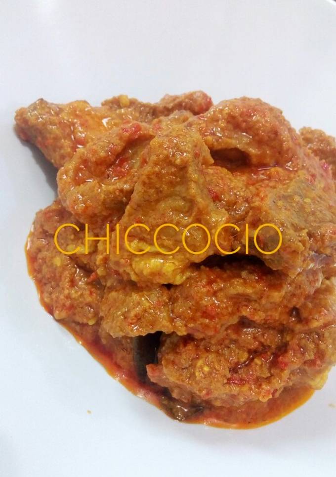 Resep Daging Bumbu Sate Komoh (tanpa tusuk dan bakar) oleh Chiccocio ...