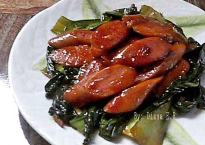 Resep Sosis Pok Coy Saos Pedas Manis oleh Diana Endri Rosisca - Cookpad