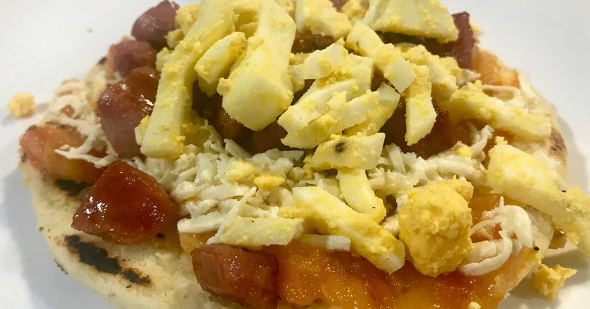 Arepa con todo Receta de Maria Luisa Aguilar- Cookpad