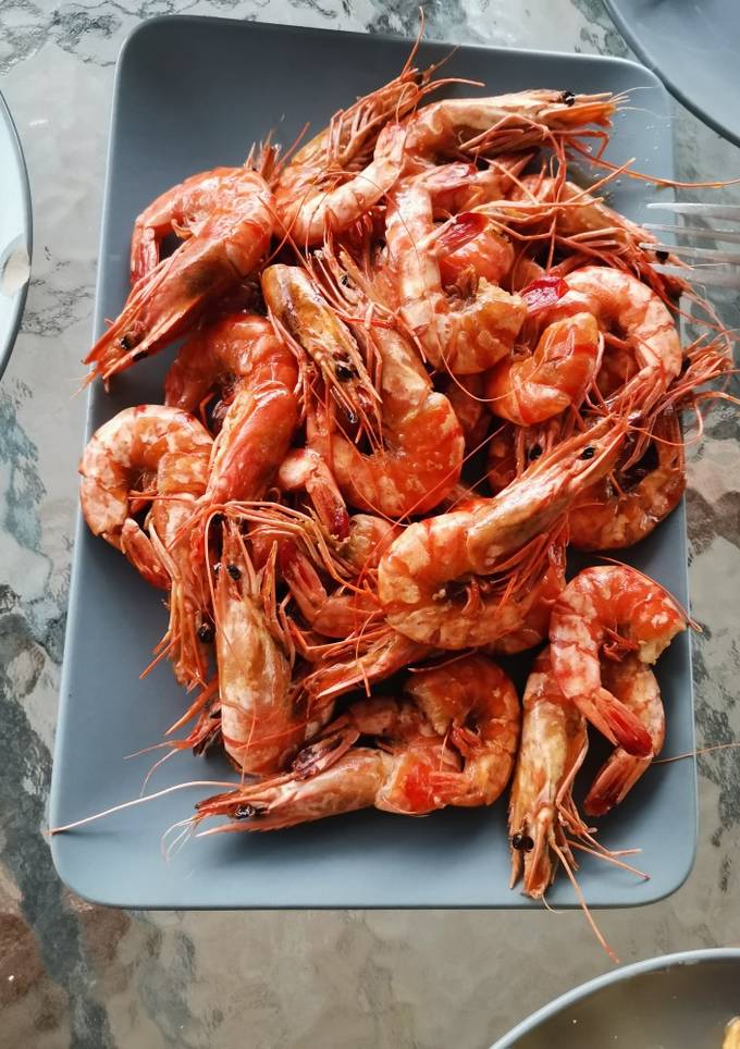 Γαρίδες με ούζο Συνταγή από τον/την gewrgia spyrou - Cookpad