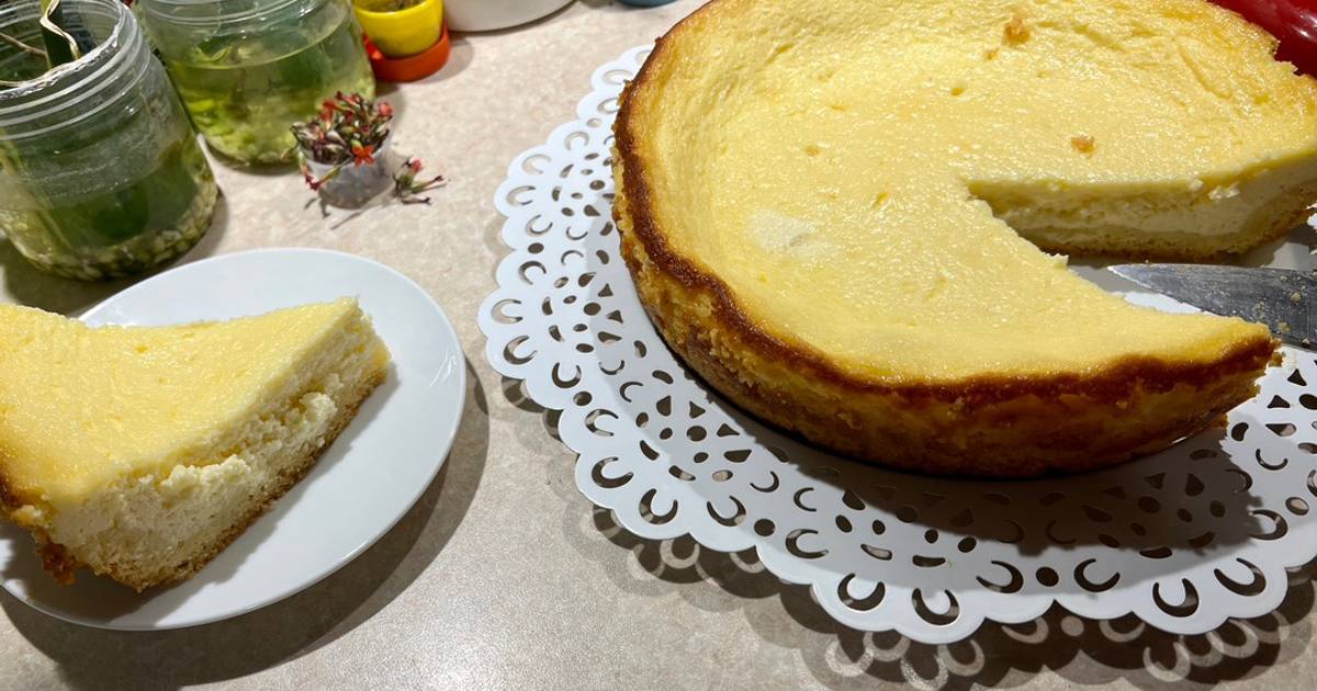 طرز تهیه کیک پنیر کلاسیک🧀🥮 Classic cheese cake ساده و خوشمزه توسط ...