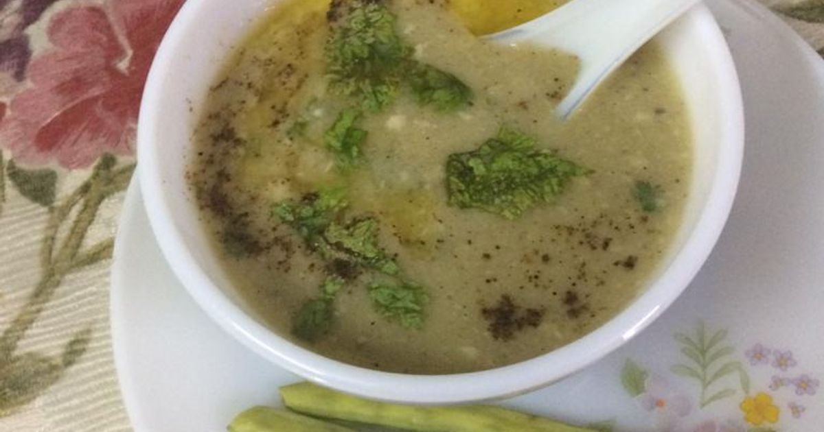 Cluster Beans Soup Recipe by Rita Mehta ( Super chef ) - Cookpad