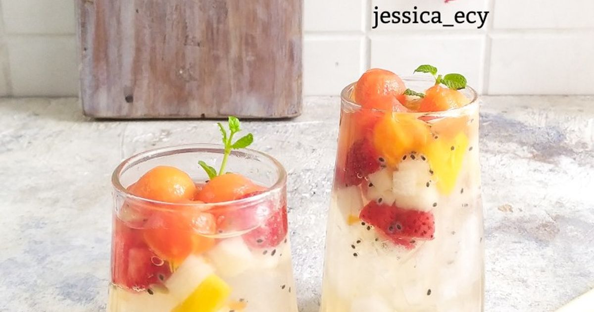 Resep es cocktail sirup rumahan enak dan mudah - Cookpad
