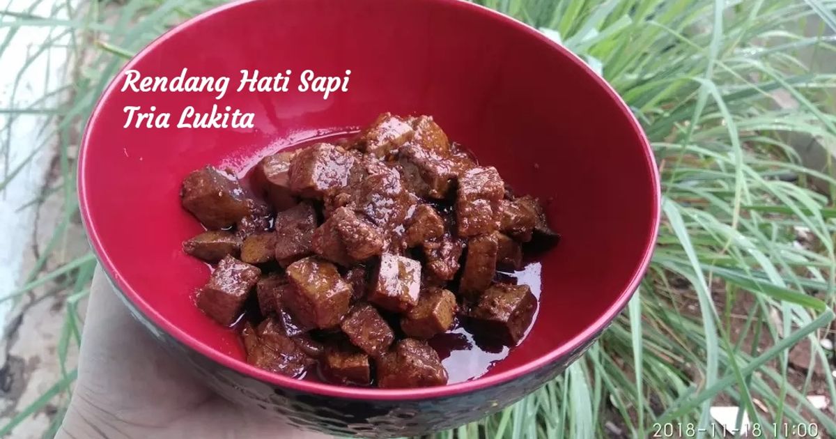 Resep Rendang Hati Sapi Special Sunday oleh Tria Lukita - Cookpad