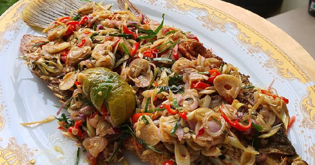 Resep Gurame Goreng Sambal Matah oleh Musticha's Kitchen - Cookpad Resep Gurame Goreng Sambal Matah oleh Musticha's Kitchen - Cookpad