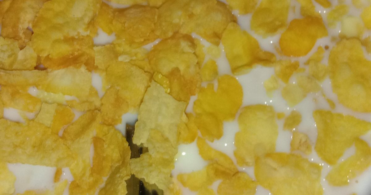 Milk With Corn Flakes Recipe by Raveen Rav - Cookpad