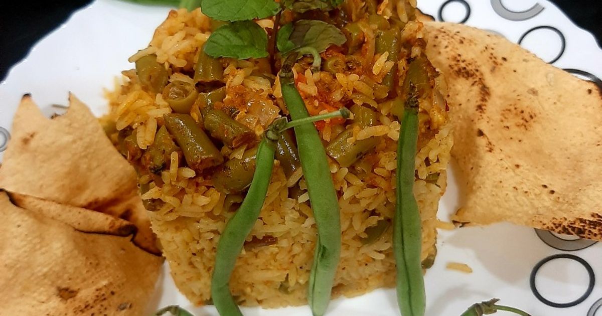 Beans Pulao Recipe by Reema Makhija - Cookpad