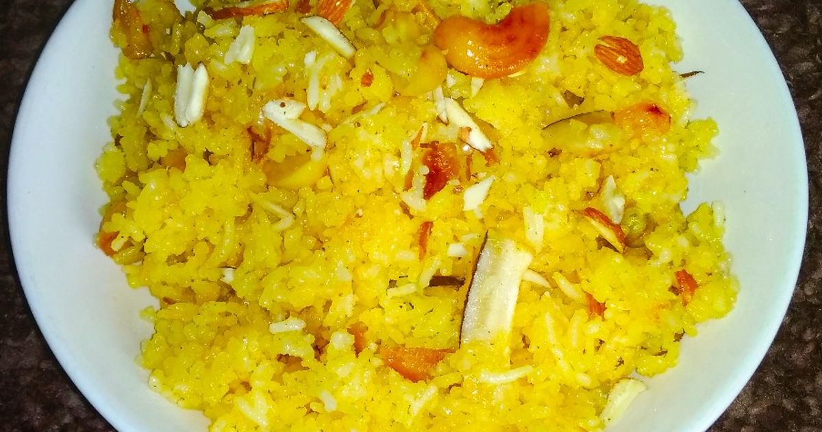 Peele Chawal/ Zarda Pulav Recipe by Raghini Phad - Cookpad